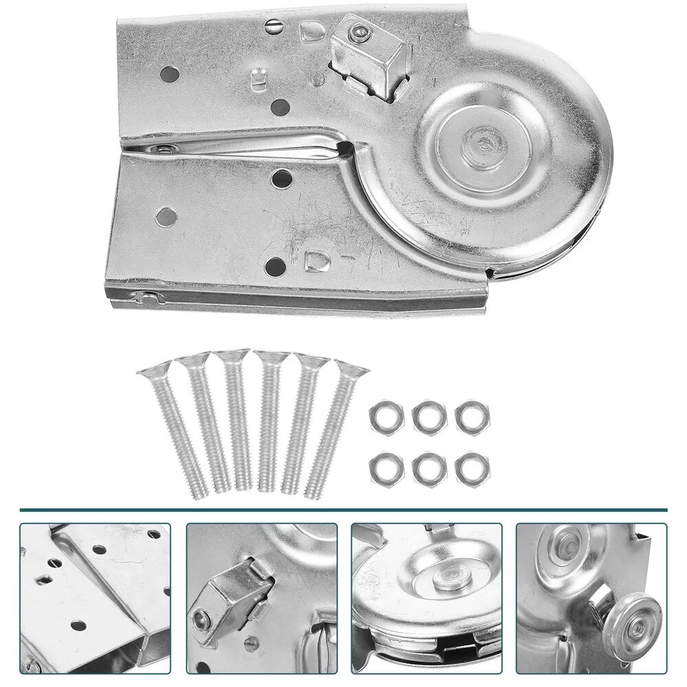 Петли Для Складной Лестницы, Алюминиевый Сплав, Внутренний Амортизатор, Применение В Самодельных Проектах, 1 Комплект