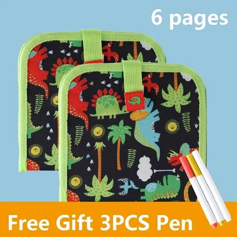 Альбом для рисования детский, пиши - стирай развивающая тетрадь, раскраска для малышей