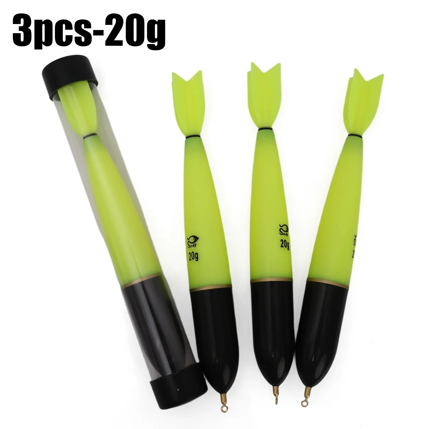 Поплавки рыболовные 3pcs-20g, зеленые