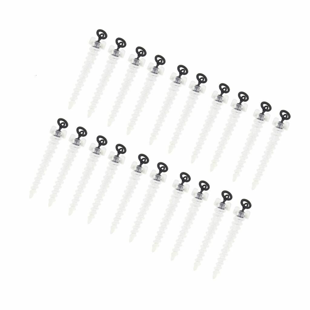 20 шт. Плавающие приманки Boilie Винты с бусинами для волосяной оснастки, - L