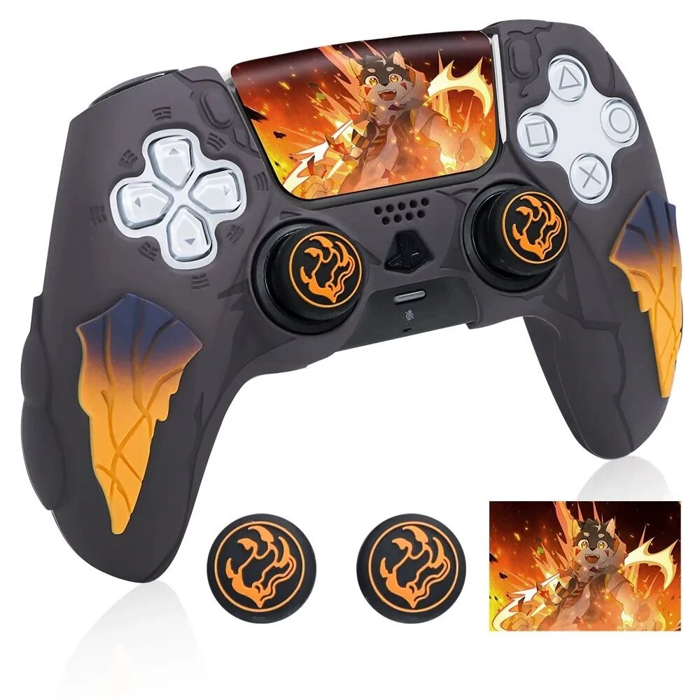 Силиконовый чехол для игрового контроллера PS5/Защитный чехол для джойстика Sony Playstation 5 Dualsense