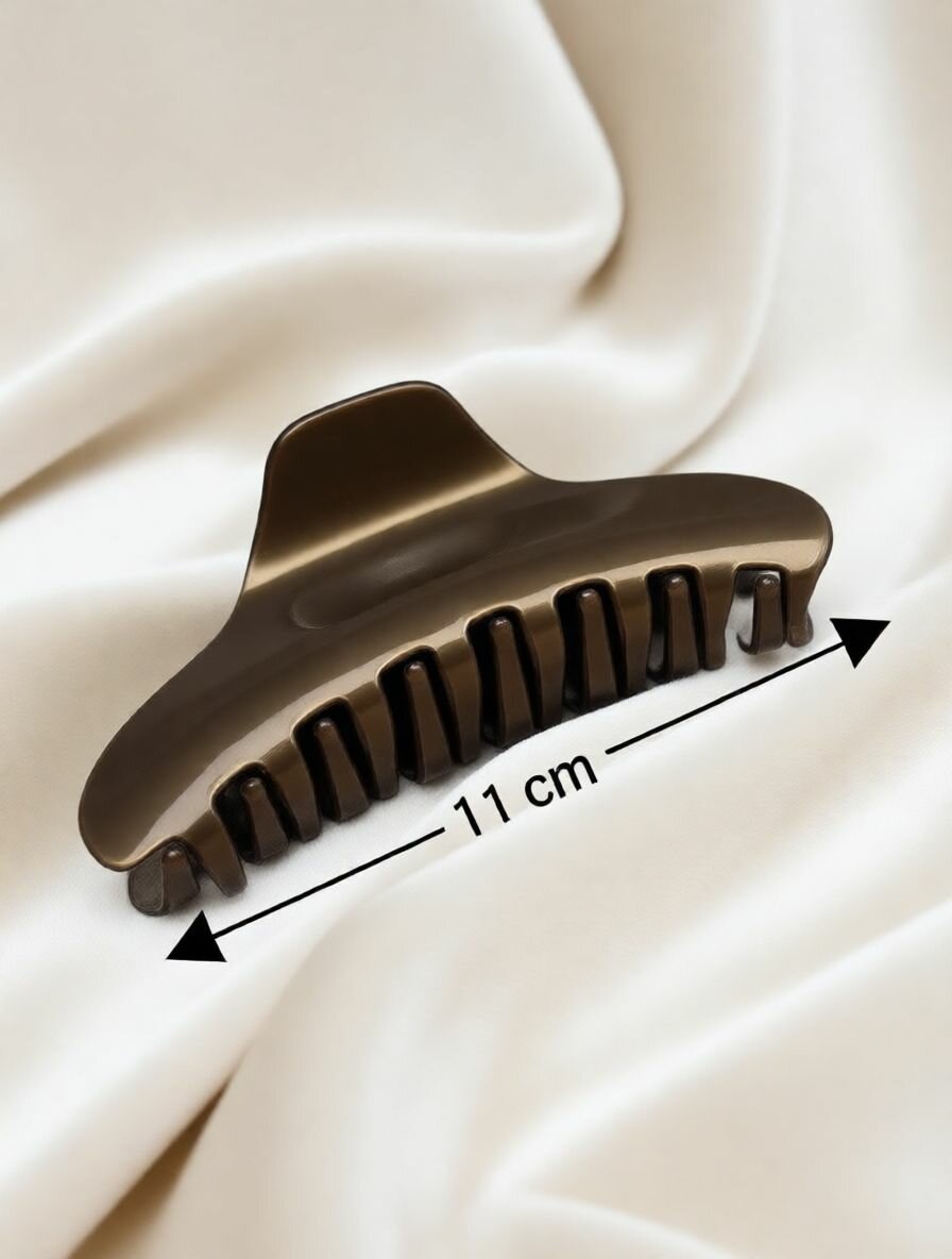 Вау-эффект для ваших волос! краб для волос коричневый 11 см это просто бомба!