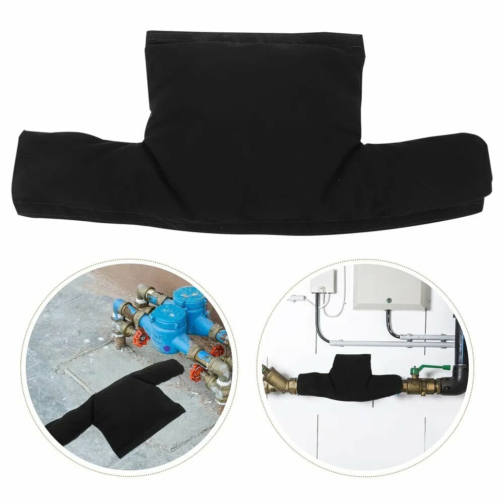 Черный водомерный утеплитель из хлопка и оксфордской ткани для защиты счетчика воды