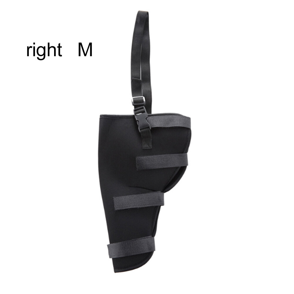 Накладка на лапу собаки, поддержка локтевого сустава, защитная накладка для собачьей лапы, черная, правая задняя, размер M.