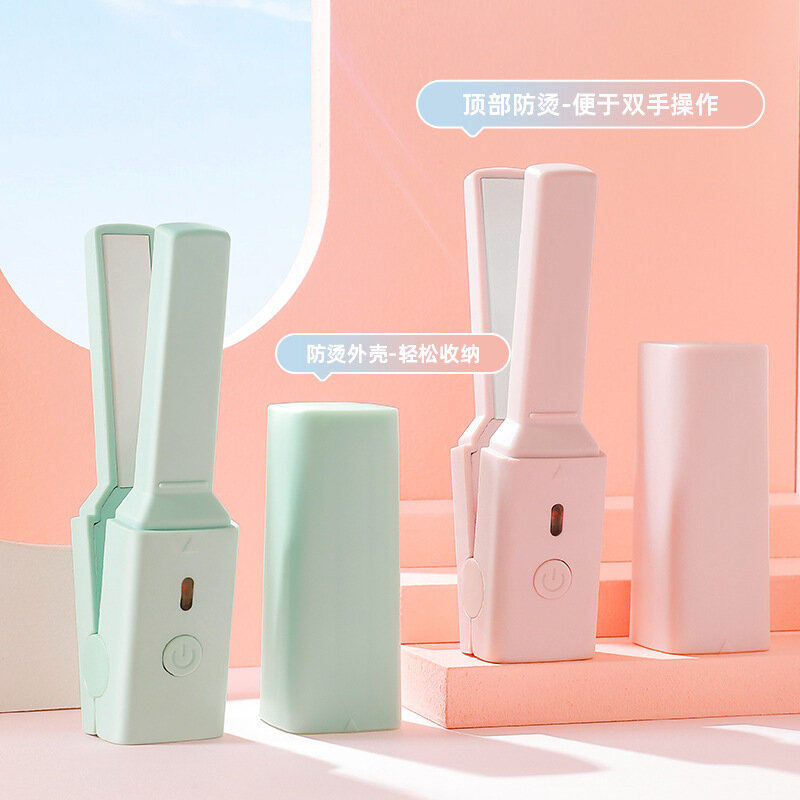 Магазин faraz USB Plug-In Mini Hair Straightener Straight Curling Dual-Function Electric Curling Iron Does Not Hort Power Generation Splint Dormitory Portable Bangs