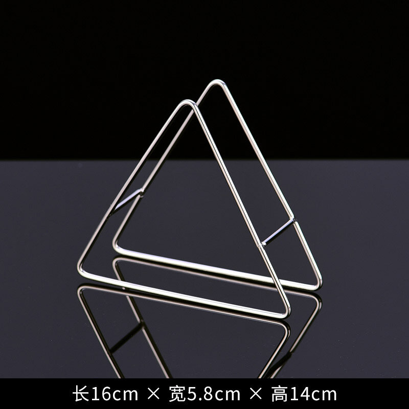 Корейская тарелка из нержавеющей стали легкая роскошная золотая тарелка посуда Диск треугольника [истинный цвет]