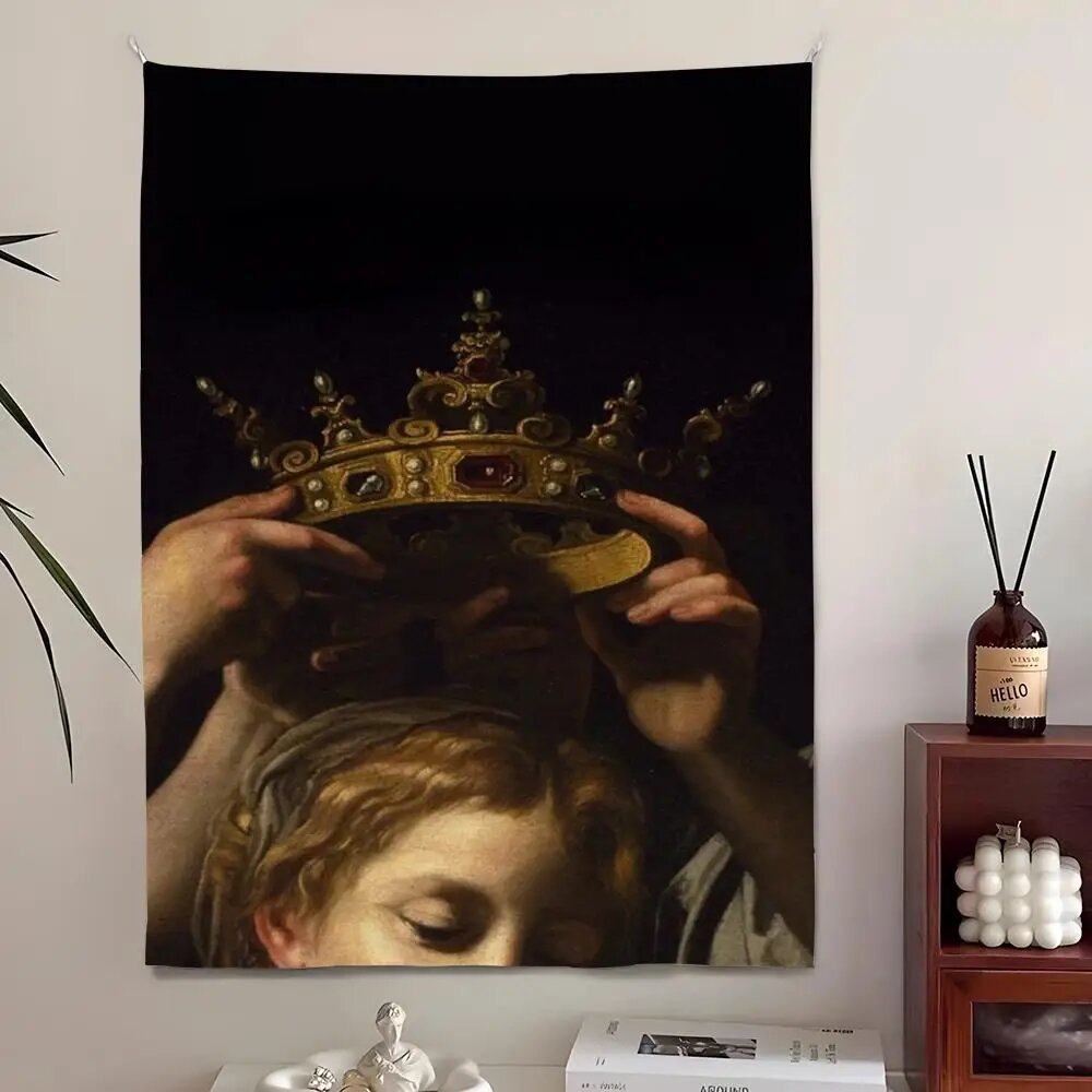 Гобелен "Коронация" 80x130см, черный