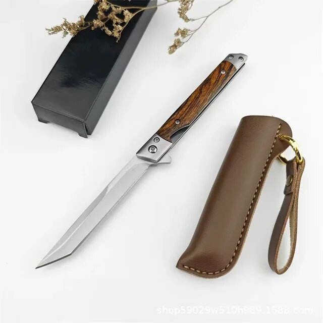 Складной нож из дамасской стали, быстрооткрывающийся карманный нож для повседневного использования, подходит для кемпинга на открытом воздухе, изготовлен из высокопрочной стали, коллекционный экземпляр.