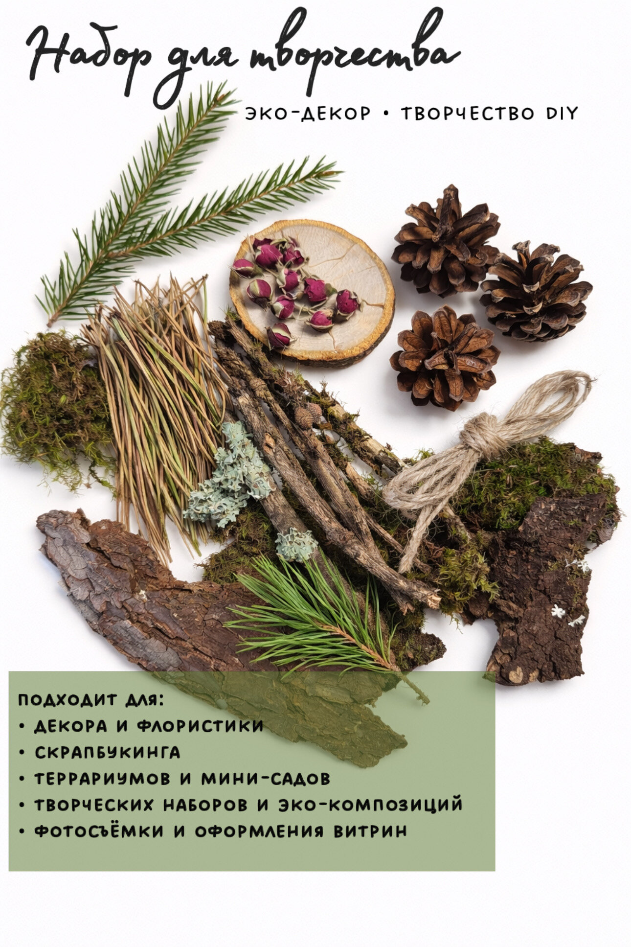 ЭКО-Набор для творчества из природных материалов