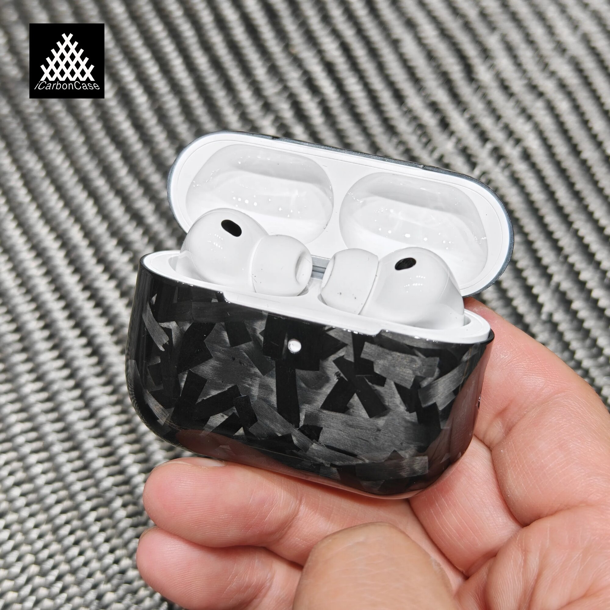 Черный чехол из углеродного волокна для Apple Airpods Pro AirPods Pro 3