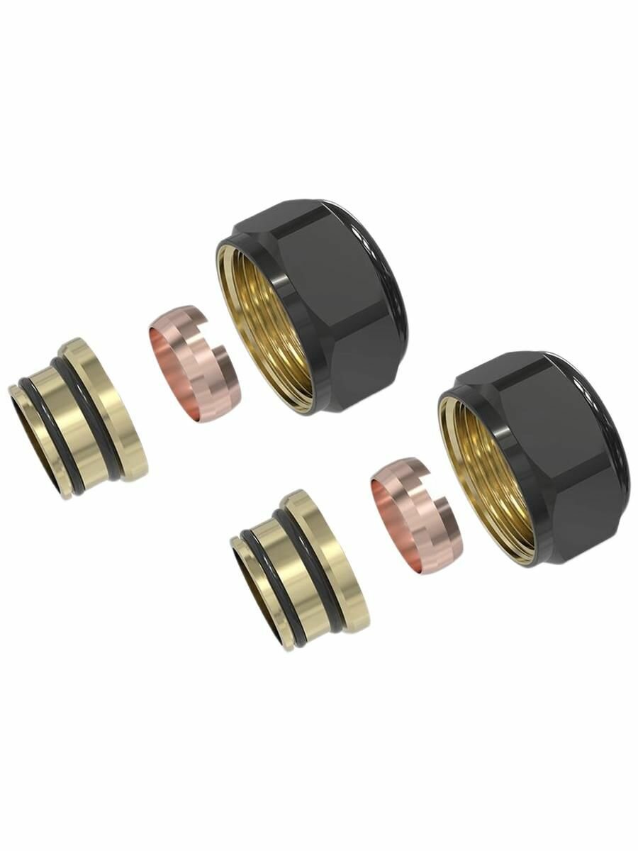 Евроконус 15мм х3/4" (2шт) цвет черный