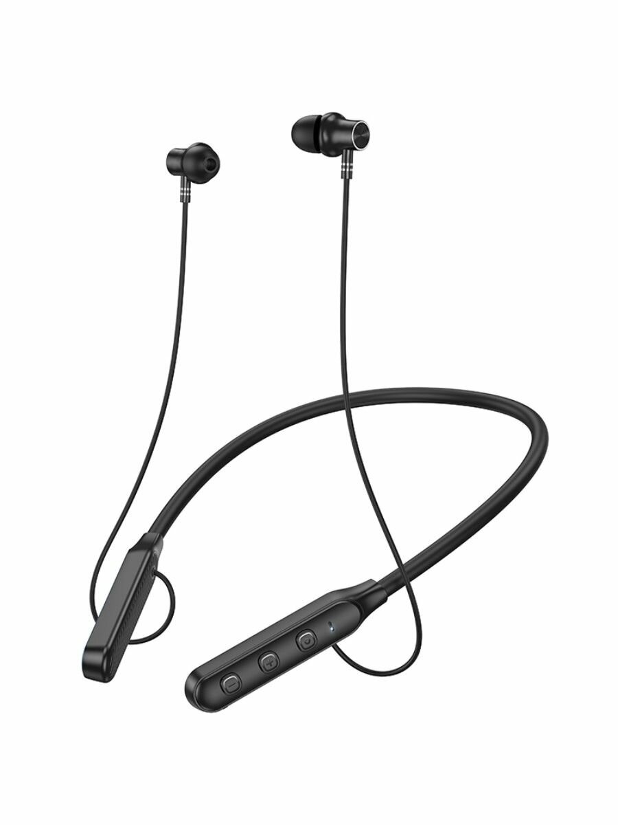 Наушники беспроводные с микрофоном Hoco ES74 Refinando, спортивные, черные