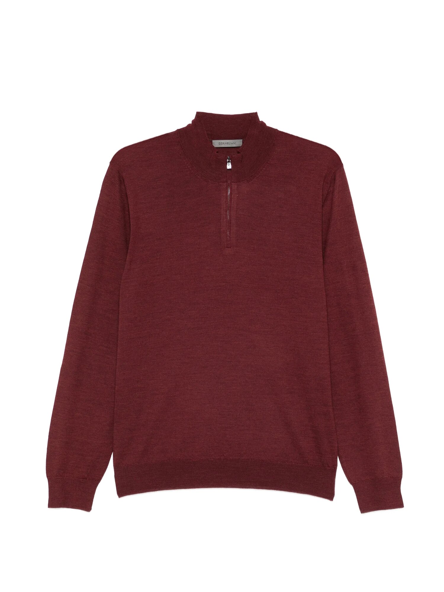 Свитер Zip-up mock-neck sweater