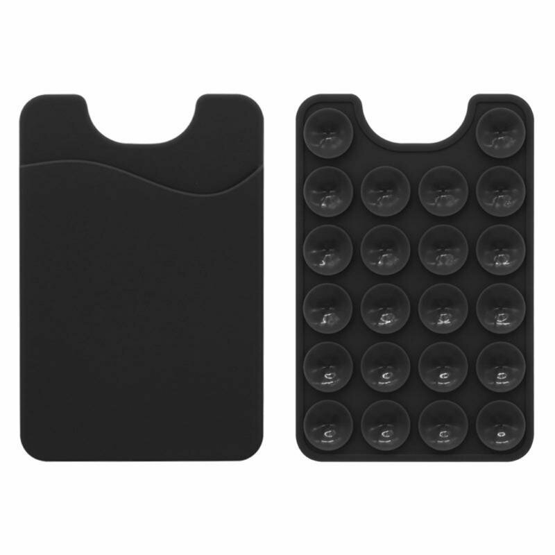 Чехол-кошелек для телефона с магнитным замком и тремя кармашками для карт, Черный