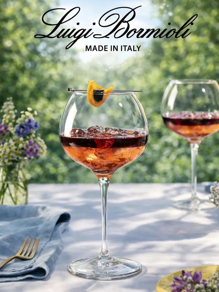 Бокалы для вина, подарочный набор "Super" Luigi Bormioli 2 шт, 800 мл. Хрустальное стекло. Италия