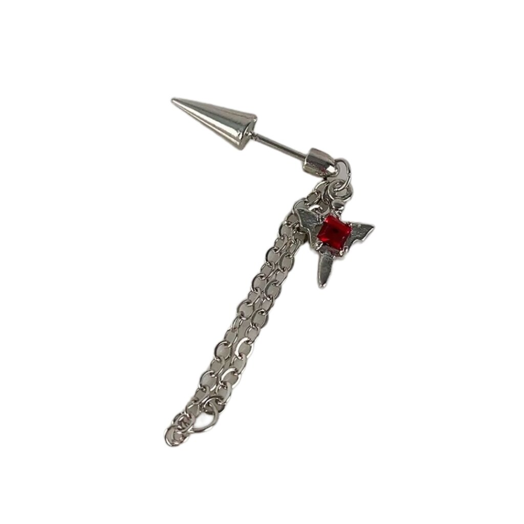 Панк-Демоны Крыло Дизайн Серьги Из Нержавеющей Стали Готические Украшения для Ушей для Вечеринки