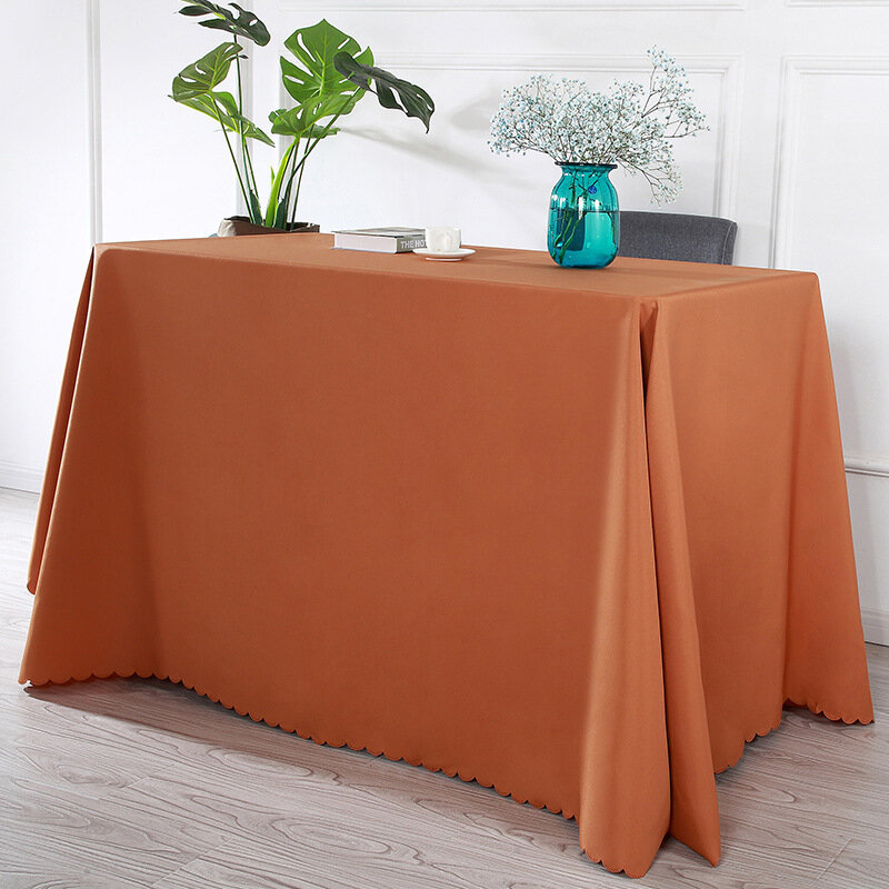 Скатерть для банкетов в отеле, свадебная красная скатерть для обеденного стола, ресторанская тканевая скатерть, утолщенная для мероприятий и конференций, прямоугольная скатерть