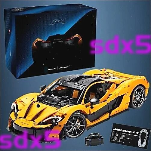 Конструктор Техник Гоночная машина McLaren P1, 3893 детали, совместим с Макларен П1 42172 спорткар