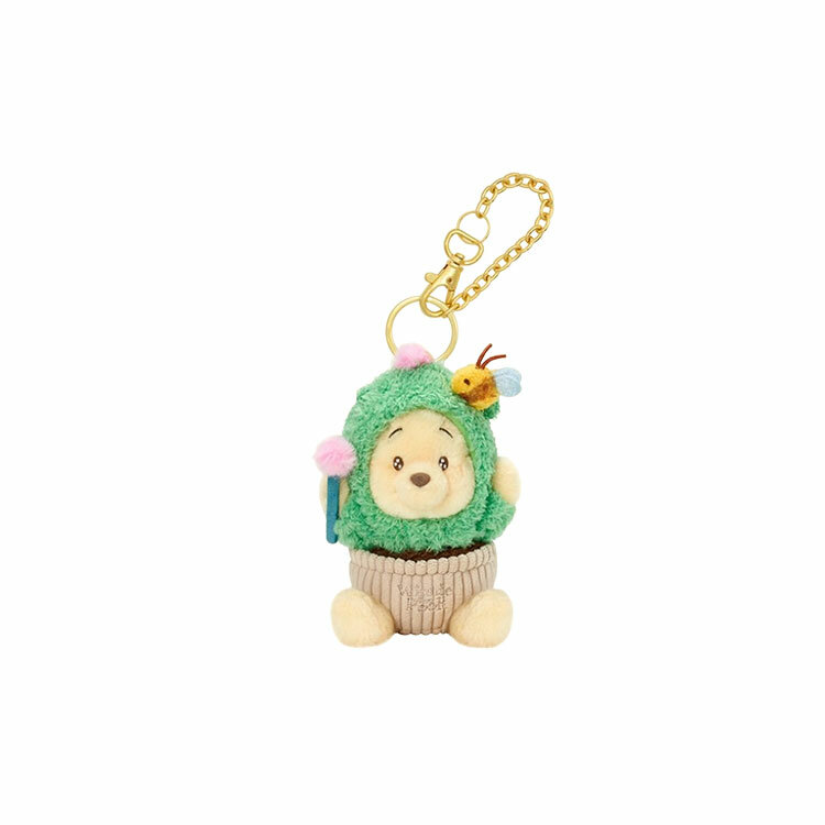 Disney x DISNEYLAND Cactus Winnie The Pooh Cute Plush Pendant 14cm Height Shanghai Disney null
