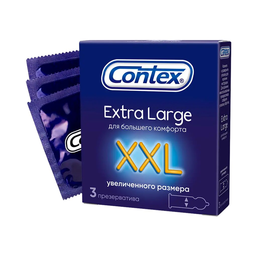 Презервативы Contex Extra Large увеличенного р. а 3 шт