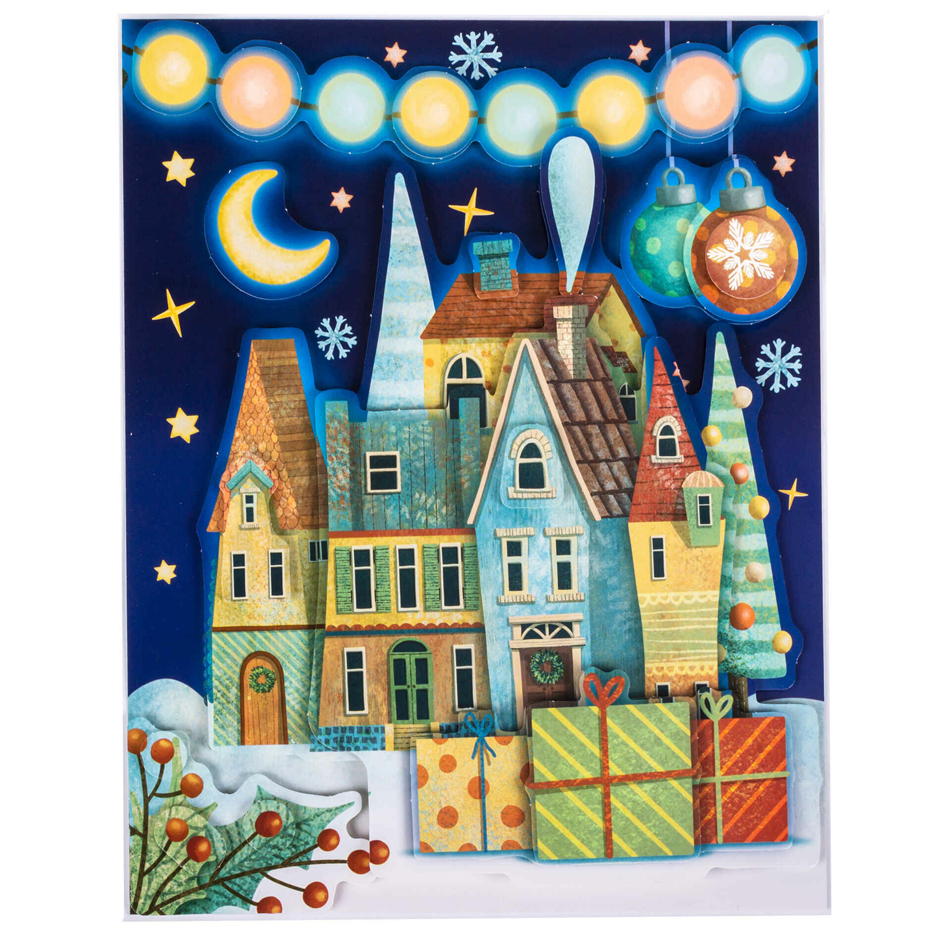 3D аппликация Дрофа-медиа "Новогодний городок" 4224, для детей от 6 лет