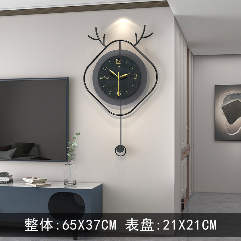 Современные легкие роскошные настенные часы для гостиной, модные часы для входа в дом, ресторанные декоративные часы, креативные настенные часы, новый модель
