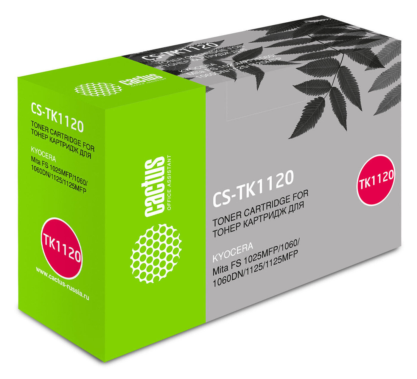Тонер-картридж Cactus CS-TK1120 черный (3000стр.) для Kyocera FS 1025MFP/1060/1060DN/1125/1125MFP