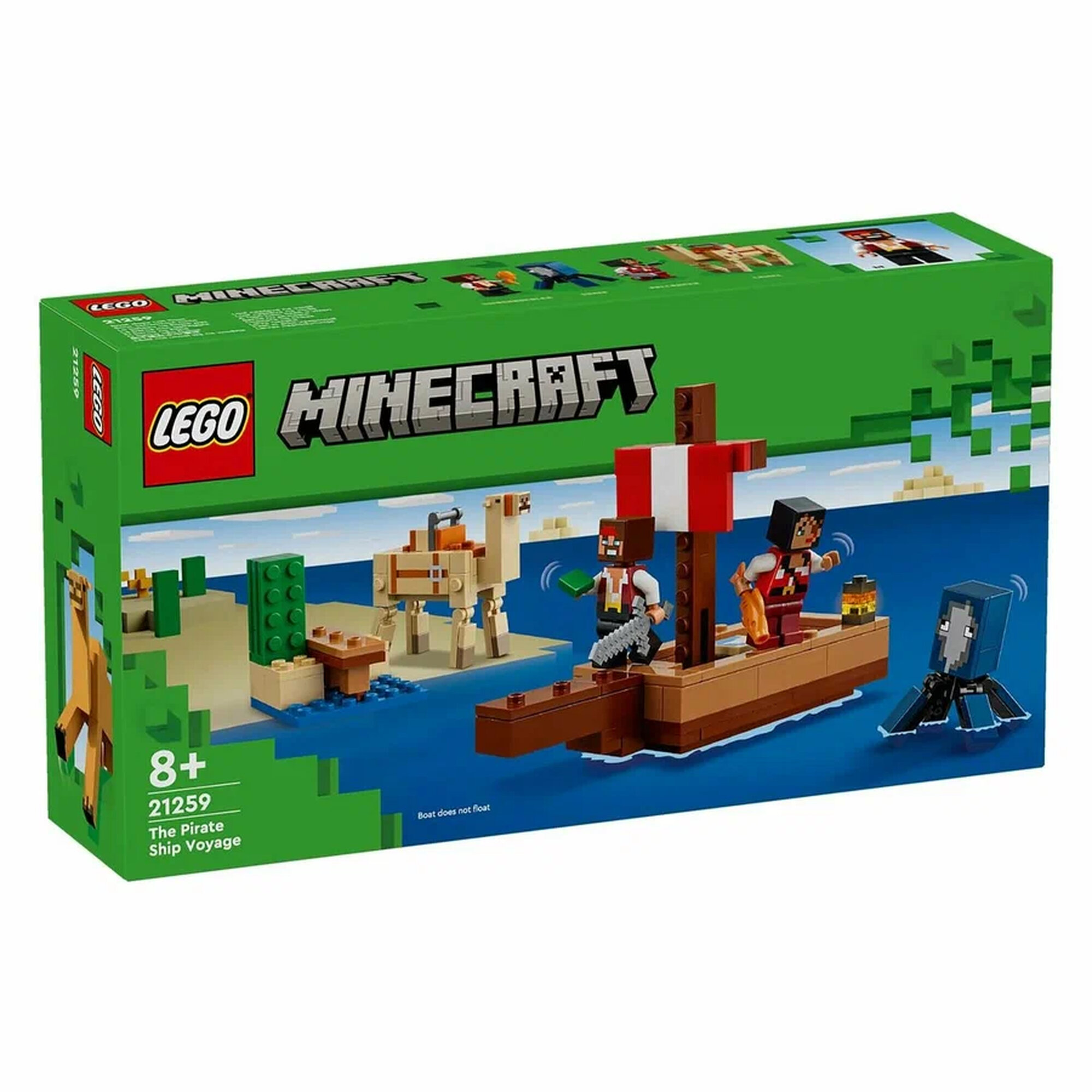 Конструктор LEGO Minecraft 21259 Путешествие на пиратском корабле