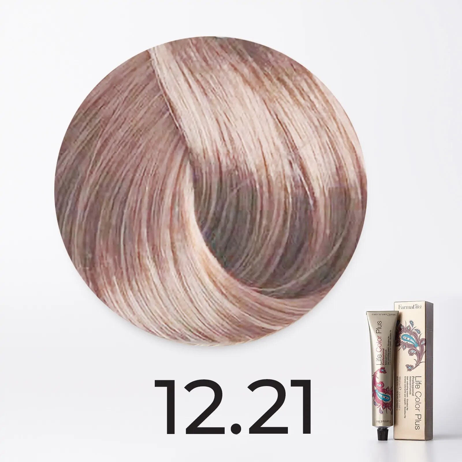 FarmaVita Краситель для волос Life Color Plus 12.21 Специальный блондин розовый глянец, 100 мл