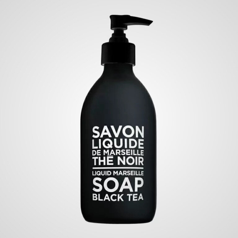 Жидкое мыло для тела и рук чёрный чай 300 мл COMPAGNIE DE PROVENCE Black Tea Liquid Marseille Soap Мыло 300 мл