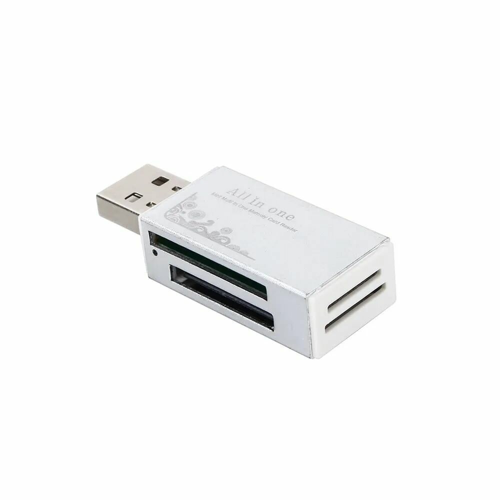 Умный картридер для карт памяти USB 2.0 алюминиевый для Memory Stick Pro Duo Micro SD TF M2 MMC SDHC