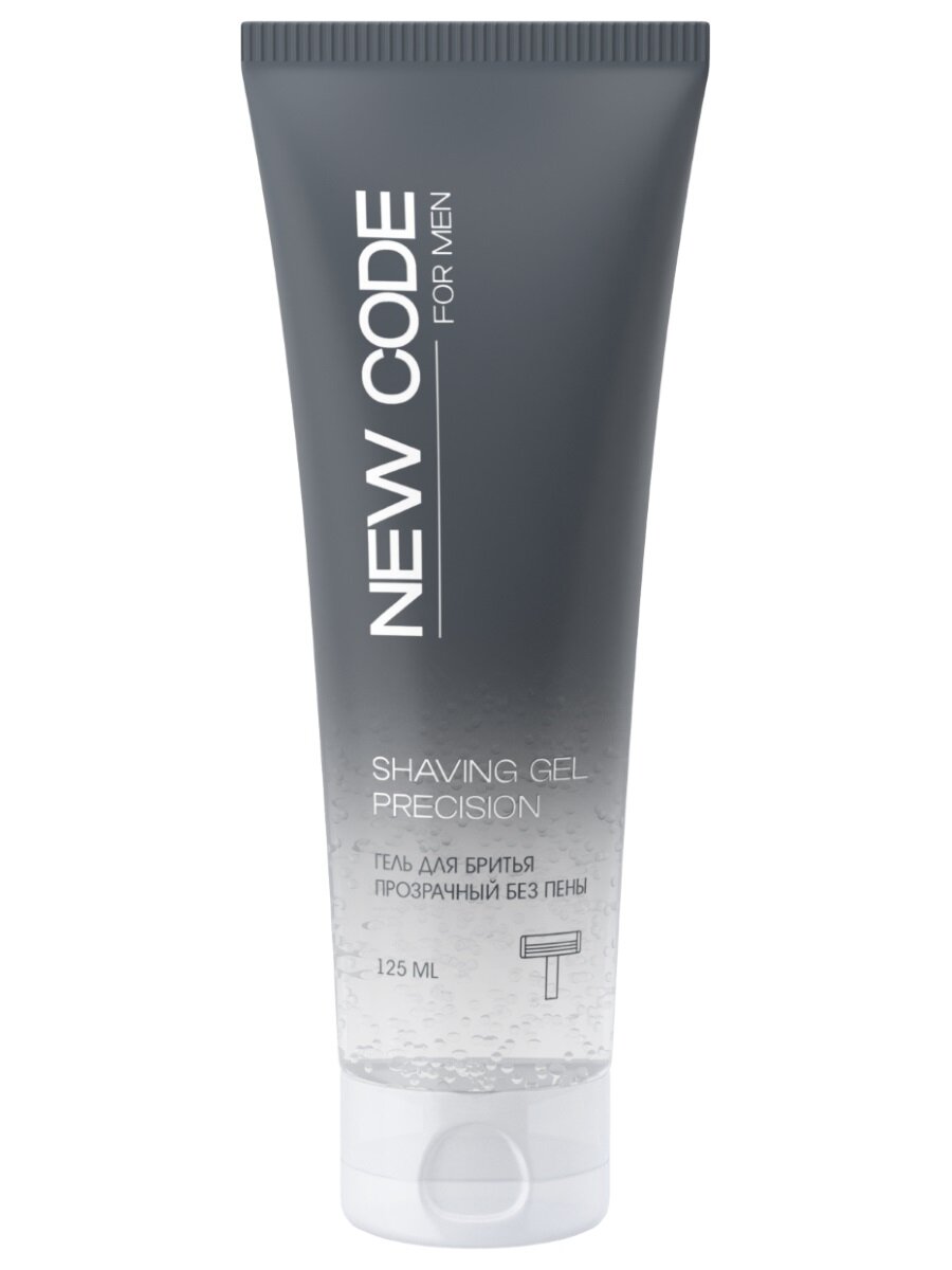 Гель для бритья прозрачный без пены NEW CODE Precision 125мл