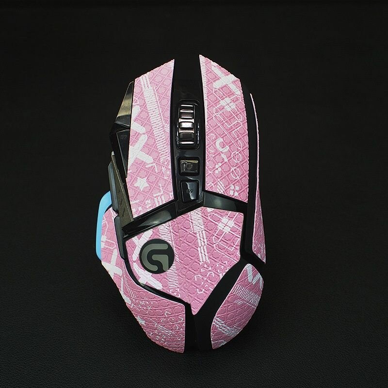 Грипсы для Logitech G502 Wireless HERO противоскользящими наклейками