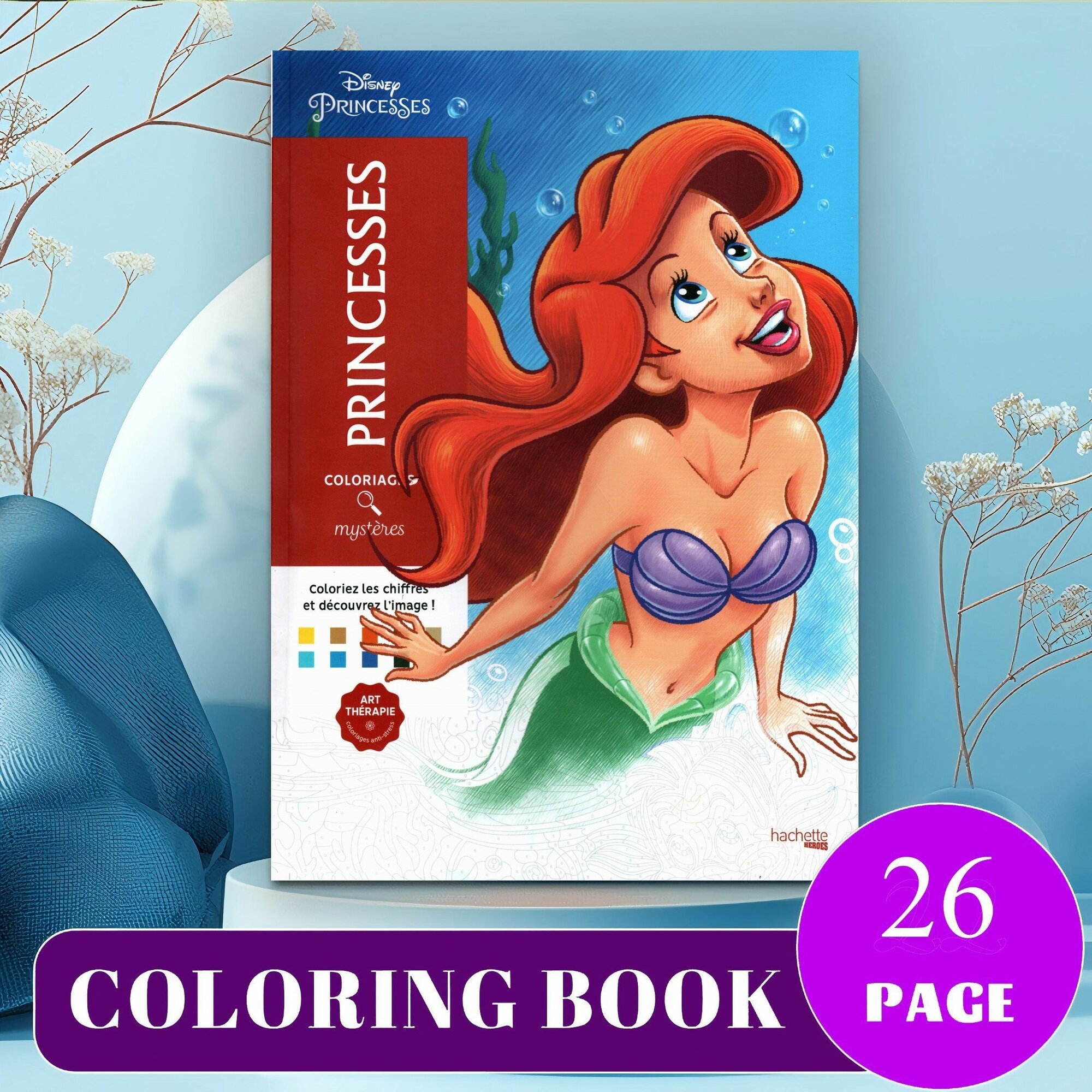 Раскраска по номерам для детей и взрослых, книга с принцессами, арт-терапия, антистресс