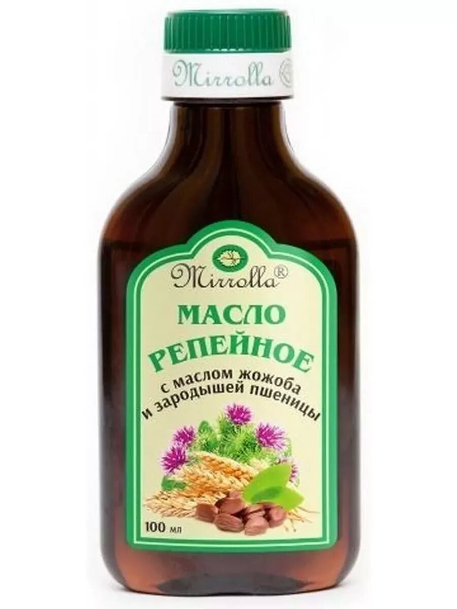 Репейное масло с маслами жожоба и зародышей пш 100мл-5 шт