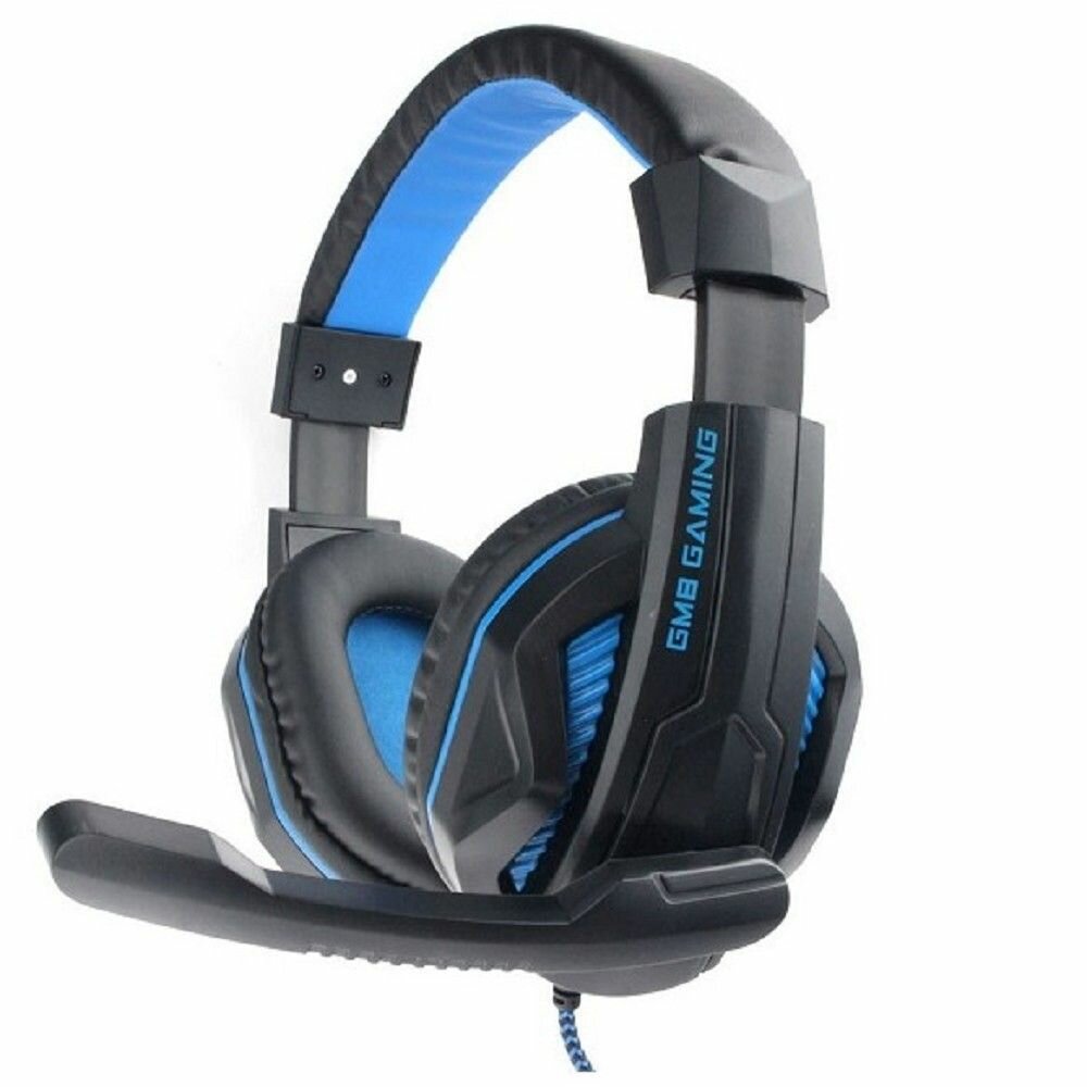 Gembird MHS-G215, код Printbar , черный - синий, регулировка громкости, кабель2м