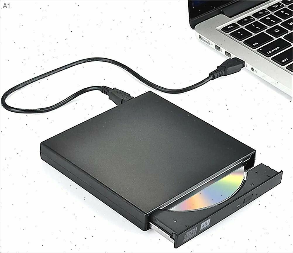 Внешний дисковод CD/DVD - USB 2.0 - с записью и чтением, оптический привод для ноутбука, компьютера