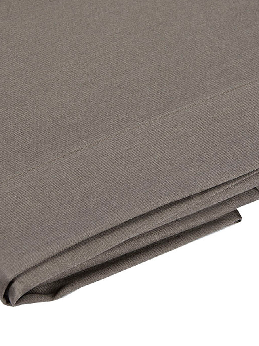 Простыня 2-спальная Lameirinho Sateen 220x240см, цвет светло-коричневый, 100% хлопок, сатин