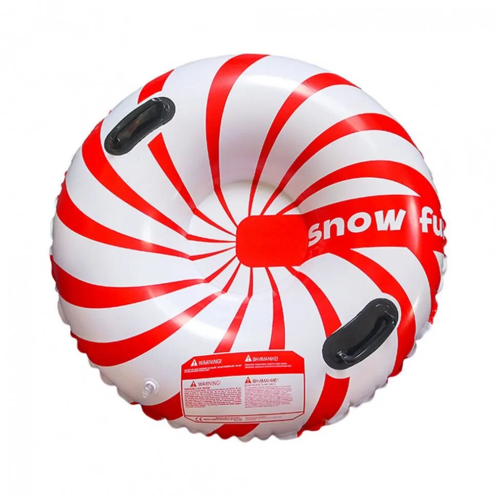Тюбинг для катания с горок Snow Fun красный и белый круг для катания на лыжах для детей и взрослых