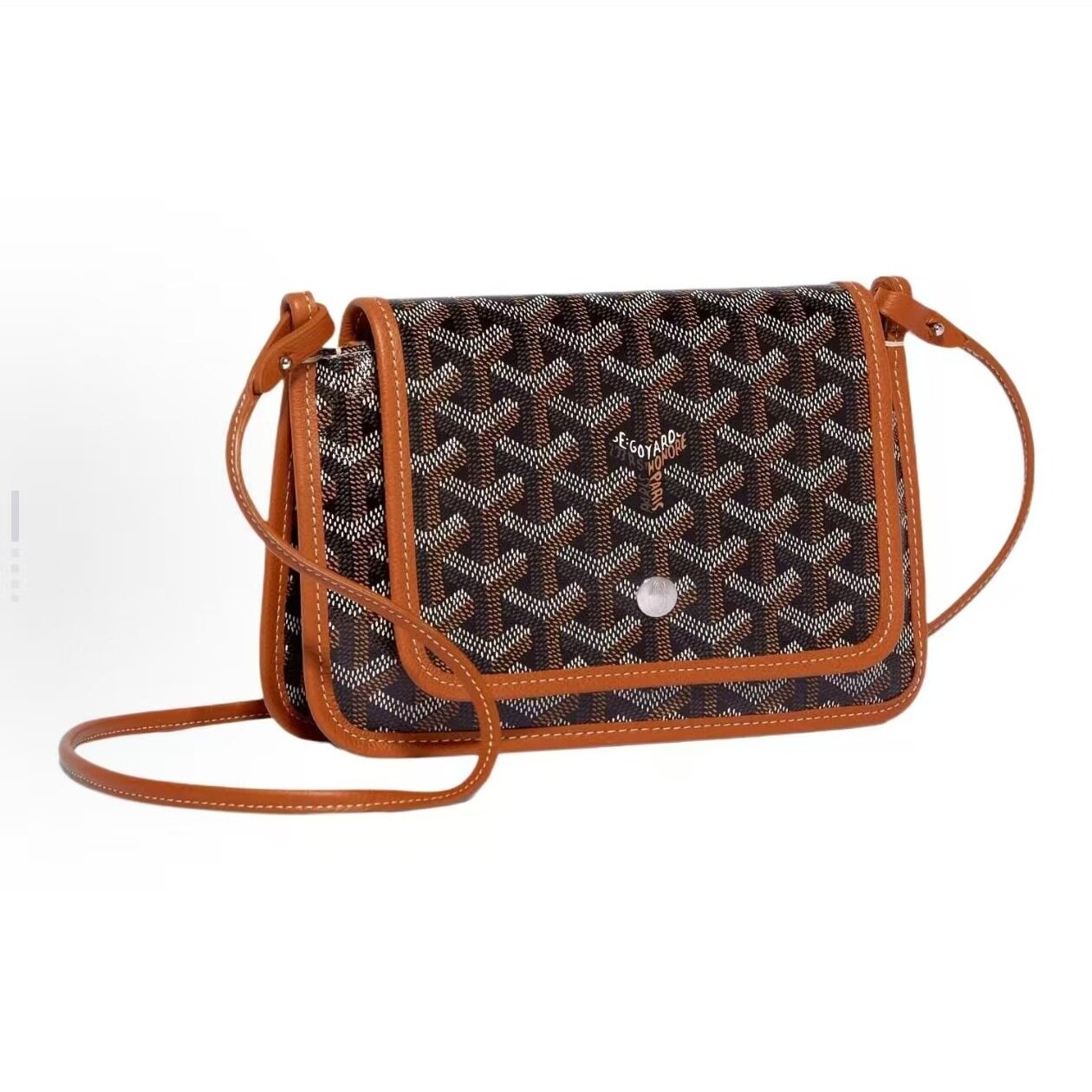 Сумка-конверт Goyard WOC с узором «гусиная лапка», Y-образная трехслойная сумка-клатч с полноцветным принтом, сумка на плечо и через плечо.