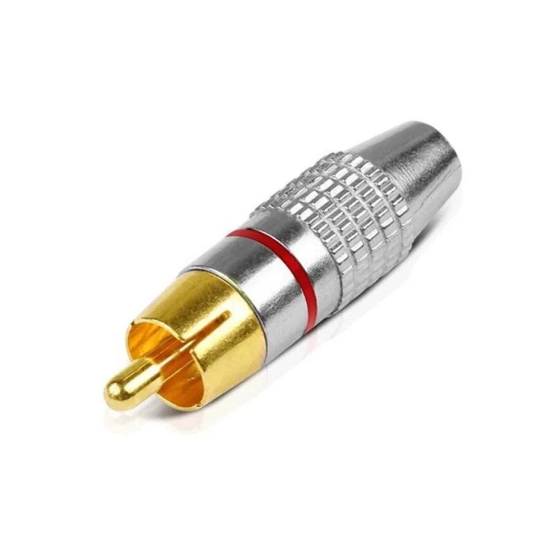 Золотистый RCA аудиокабель Lotus Head