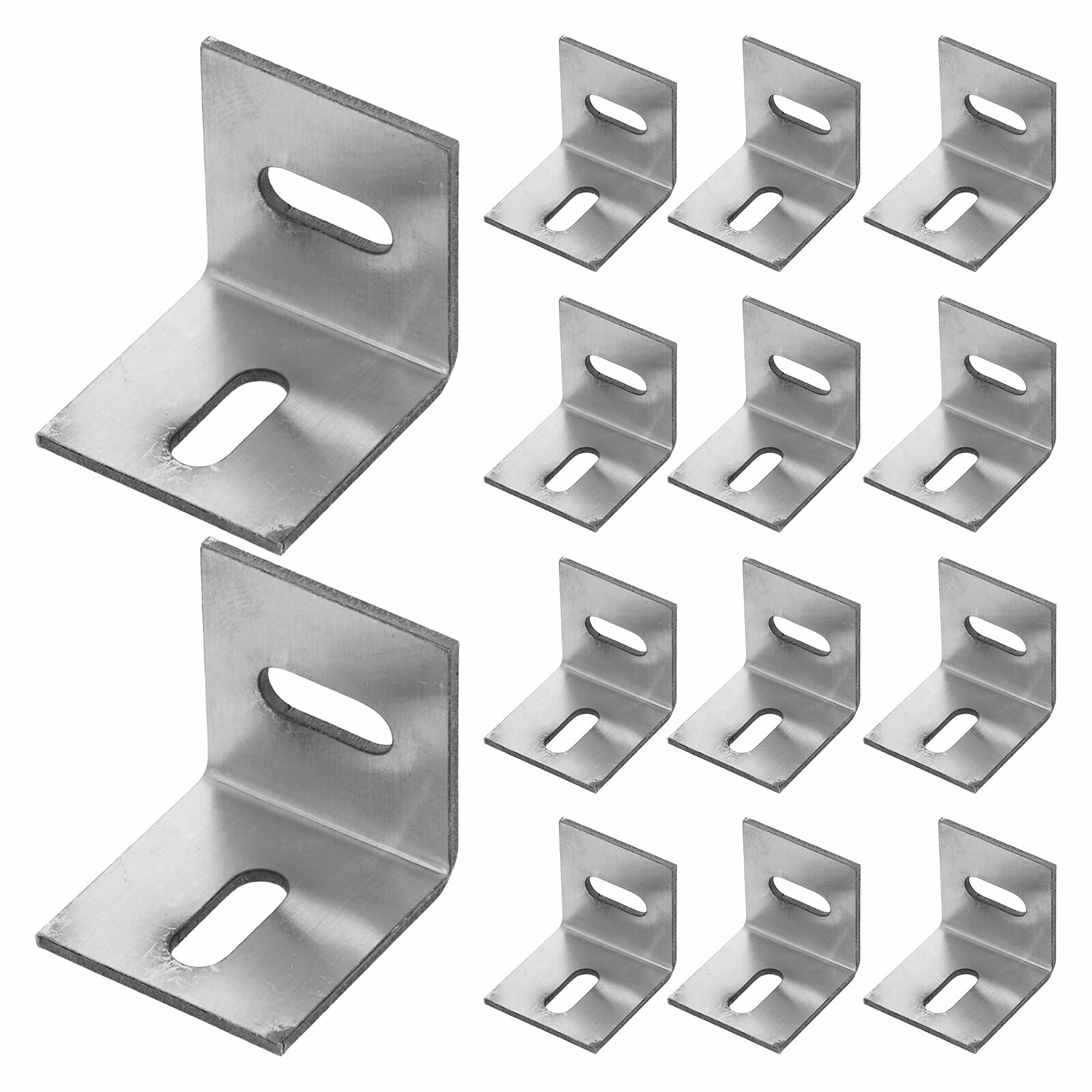 Тяжелые угловые крепежи из нержавеющей стали, 20 шт, для стола, шкафа и крепления полок