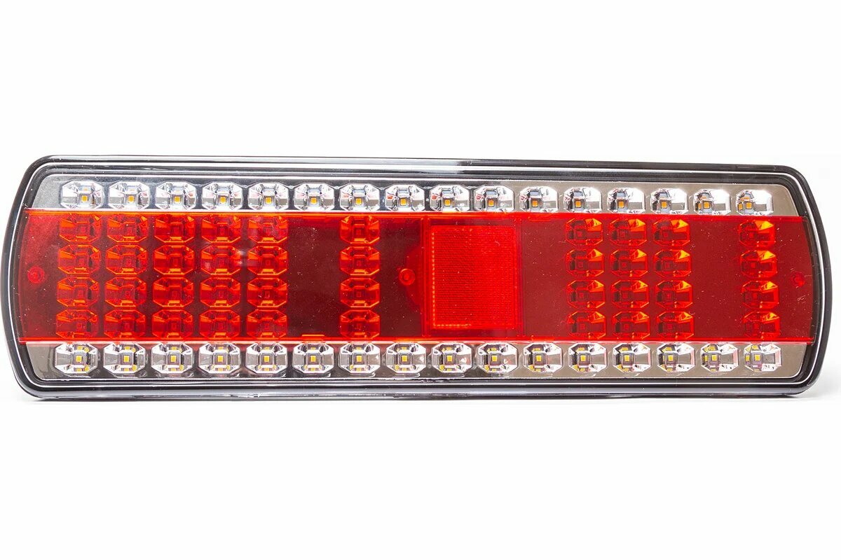 Задний фонарь автоэлектрика правый камаз, маз 24V LED прямоугольный с разъёмом жгут 09.2120