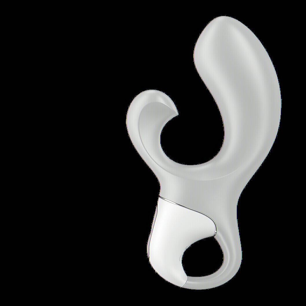 Вибратор двойной стимуляции Satisfyer Air Pump Bunny 2, силикон, розовый