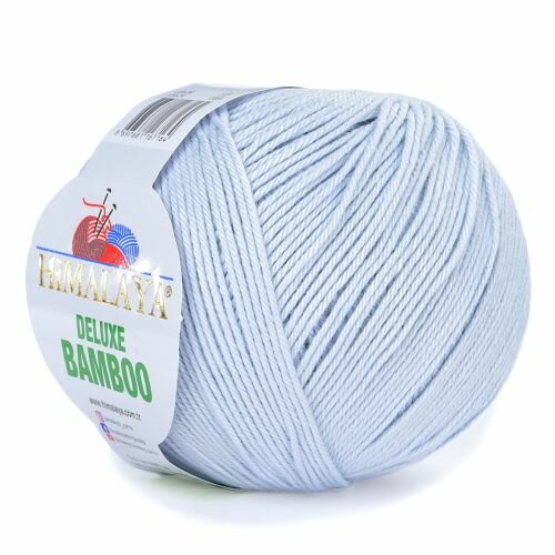 Пряжа Himalaya Deluxe Bamboo 124-24 (5 мотков по 100г/250м) нежно-голубой