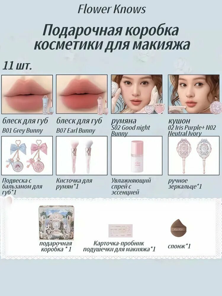 Flower Knows Подарочная коробка косметики для макияжа