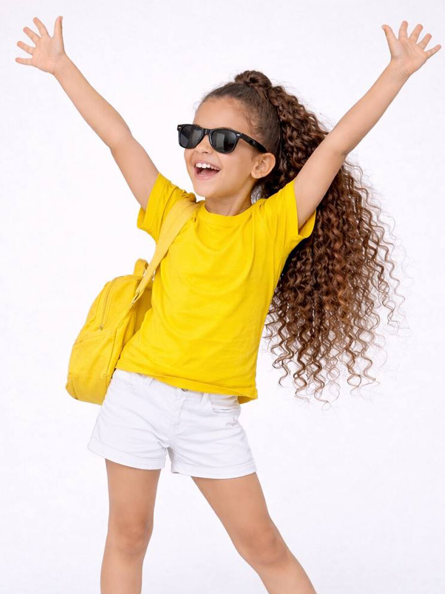 Футболка детская однотонная