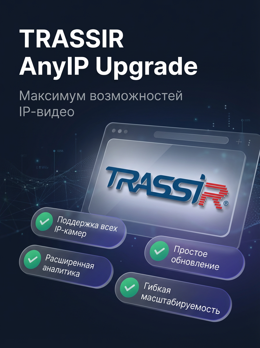 Программное обеспечение расширения TRASSIR IP до TRASSIR AnyIP