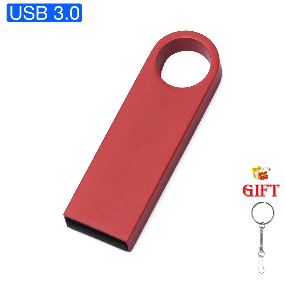 JASTER Металлический флешка USB 3.0 4-64 ГБ 8 ГБ, Красный