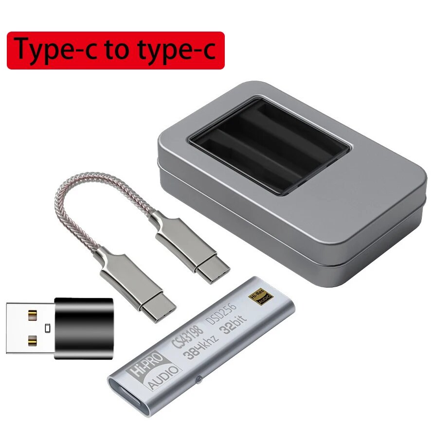 Tiandirenhe USB C к 3,5 мм усилитель для наушников Type-c to type-c
